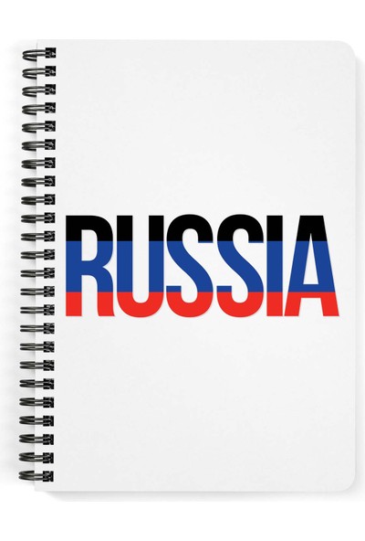 Astak Russia Baskılı Ahşap Kapaklı Defter 15X20 cm DFT2162