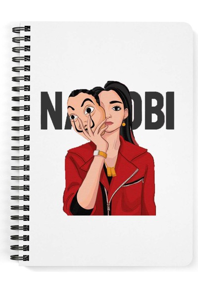 Astak Nairobi Baskılı Ahşap Kapaklı Defter 15X20 cm DFT6916