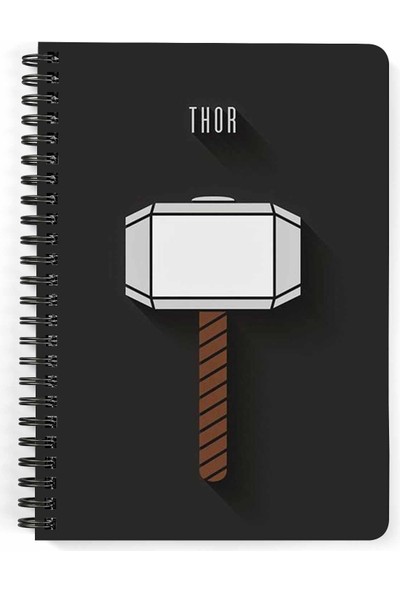 Astak Thor Baskılı Ahşap Kapaklı Defter 15X20 cm DFT5739