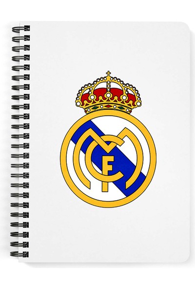 Astak Real Madrid Baskılı Ahşap Kapaklı Defter 15X20 cm DFT1269