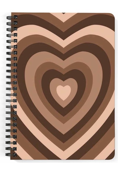 Astak Kalp Baskılı Ahşap Kapaklı Defter 15X20 cm DFT3182
