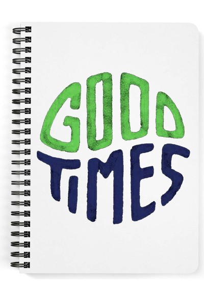 Astak Good Times Baskılı Ahşap Kapaklı Defter 15X20 cm DFT6153