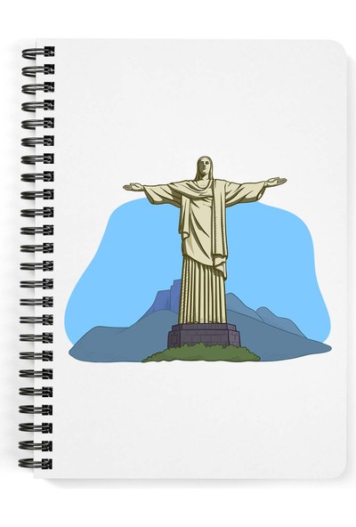 Astak Özgürlük Kulesi Baskılı Ahşap Kapaklı Defter 15X20 cm DFT2269