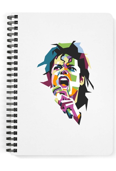 Astak Michael Jackson Baskılı Ahşap Kapaklı Defter 15X20 cm DFT879