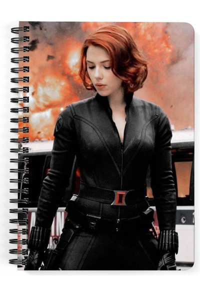 Astak Black Widow Baskılı Ahşap Kapaklı Defter 15X20 cm DFT3387