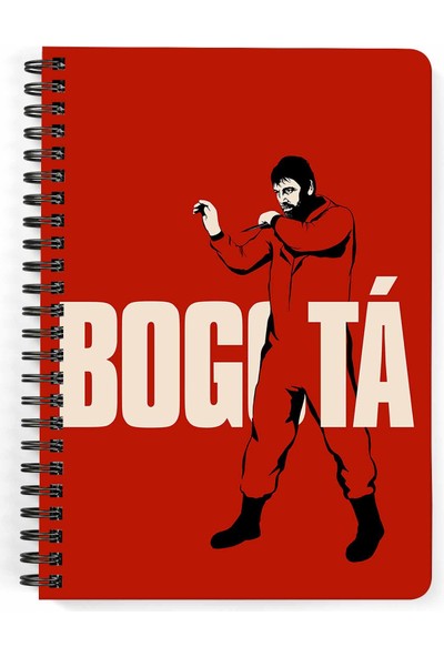 Astak Bogota Baskılı Ahşap Kapaklı Defter 15X20 cm DFT4292