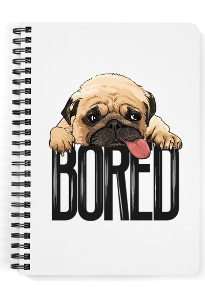 Astak Sıkılmış Köpek Baskılı Ahşap Kapaklı Defter 15X20 cm DFT827