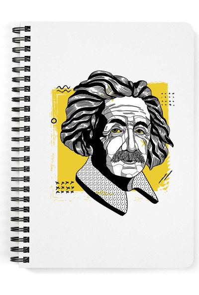 Astak Albert Einstein Baskılı Ahşap Kapaklı Defter 15X20 cm DFT981 Astak Albert Einstein Baskılı Ahşap Kapaklı Defter 15X20 cm DFT981