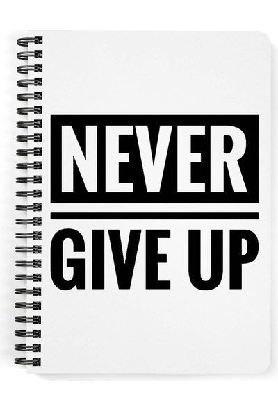 Astak Never Give Up Baskılı Ahşap Kapaklı Defter 15X20 cm DFT6176 Astak Never Give Up Baskılı Ahşap Kapaklı Defter 15X20 cm DFT6176