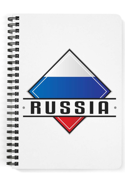 Astak Russia Baskılı Ahşap Kapaklı Defter 15X20 cm DFT2226