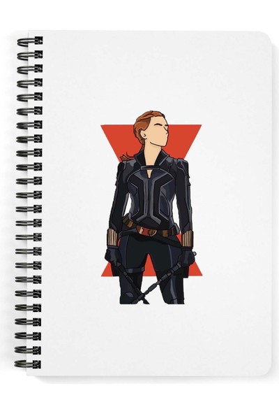 Astak Black Widow Baskılı Ahşap Kapaklı Defter 15X20 cm DFT6930