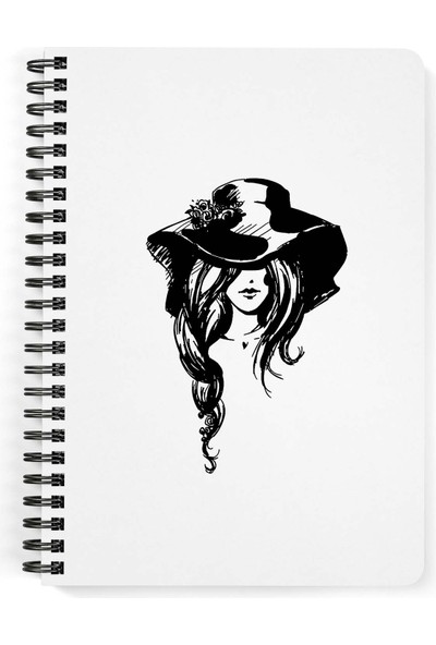 Astak Kız Baskılı Ahşap Kapaklı Defter 15X20 cm DFT6338