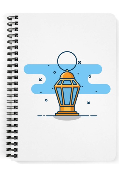 Astak Gaz Lambası Baskılı Ahşap Kapaklı Defter 15X20 cm DFT720