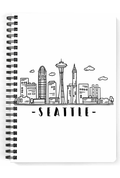 Astak Seattle Baskılı Ahşap Kapaklı Defter 15X20 cm DFT2955 Astak Seattle Baskılı Ahşap Kapaklı Defter 15X20 cm DFT2955