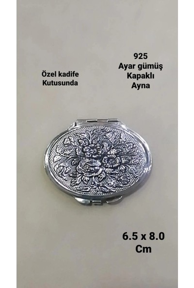 Donna 925 Ayar Gümüş, Kapaklı Ayna Donna 925 Ayar Gümüş, Kapaklı Ayna