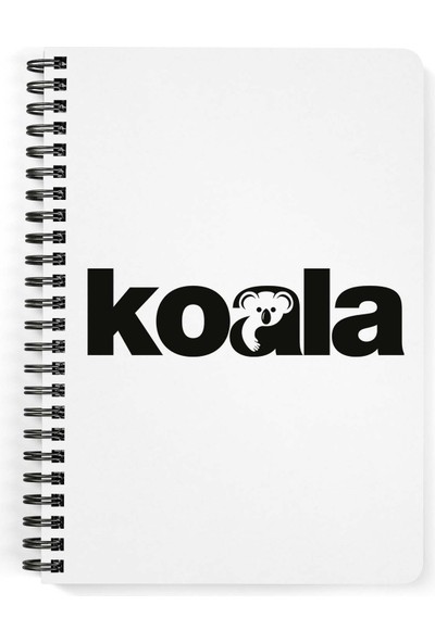 Astak Koala Baskılı Ahşap Kapaklı Defter 15X20 cm DFT788