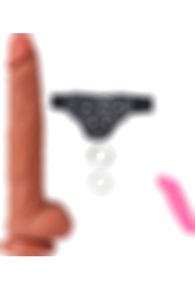 Bonilove Ld 27 cm Çift Katmanlı Ultra Yumuşak Belden Bağlamalı Realistik Dildo+Mini Vibratör Bonilove Ld 27 cm Çift Katmanlı Ultra Yumuşak Belden Bağlamalı Realistik Dildo+Mini Vibratör