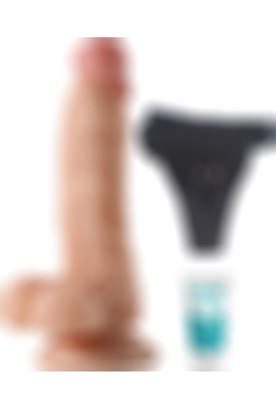 Bonilove Gerçekci Damarlı Detaylı Esnek 17 cm Belden Bağlamalı Penis+Jel Bonilove Gerçekci Damarlı Detaylı Esnek 17 cm Belden Bağlamalı Penis+Jel