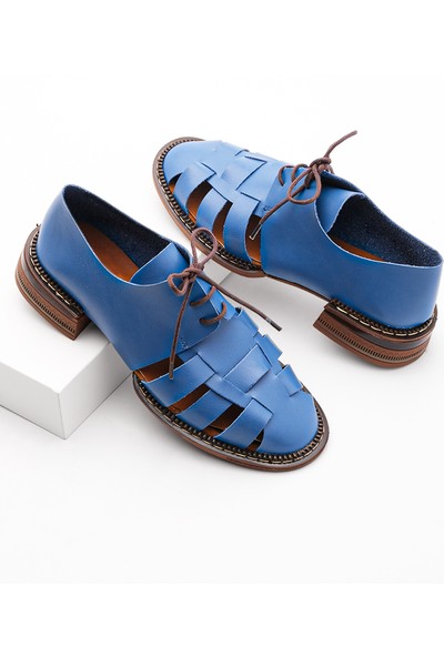 Marjin Kadın Oxford Ayakkabı Dekolteli Casual Ayakkabı Fice