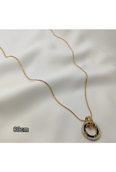 Dilerce Tasarım Roma Rakamı Çelik Kolye