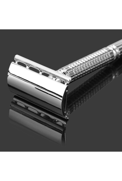 Rimei Paslanmaz Çelik Geleneksel Tıraş Aleti + 1 Yaprak Jilet