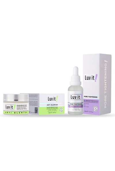 Luv It! Siyah Nokta Gözenek ve Leke Karşıtı 2’li Cilt Bakım Seti