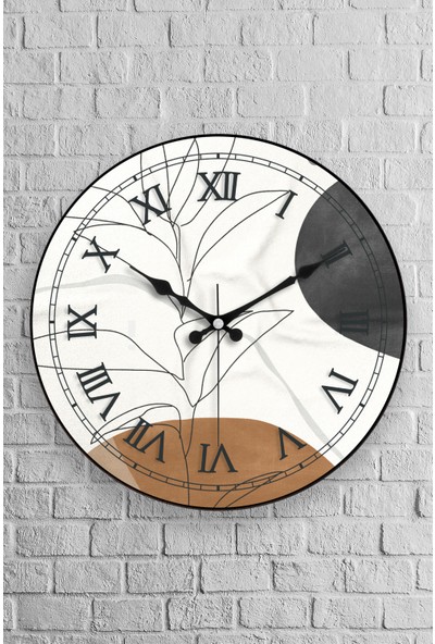 Muyika Arte Oval Gerçek Cam 36Cm Duvar Saati Pds-36