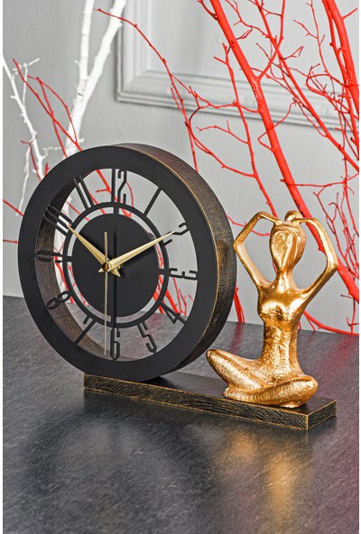 Muyika Bunnela Gold Sessiz Mekanizmalı Polyester Biblo Metal Masa Saati 21 X 21 Cm Yoga Mms-Pob Muyika Bunnela Gold Sessiz Mekanizmalı Polyester Biblo Metal Masa Saati 21 X 21 Cm Yoga Mms-Pob