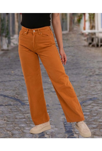 Gabardin Kumaş Palazzo Pantolon