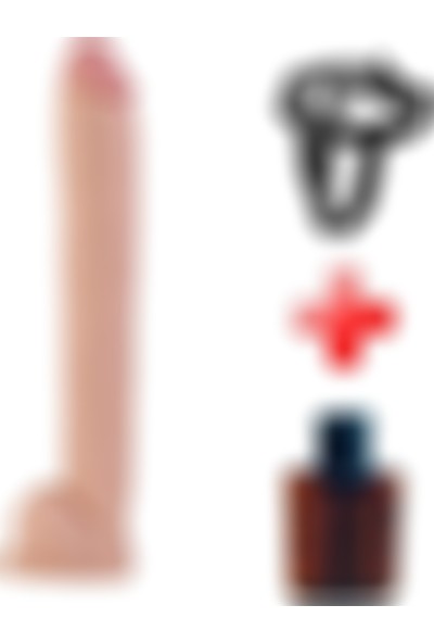 Lilitu Shop 40 cm Belden Bağlamalı Gerçekçi Kalın Dildo Penis - Bernie