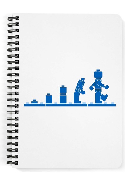 Astak Juko LEGO Evolution Baskılı Ahşap Kapaklı Defter 15X20 cm DFT6620