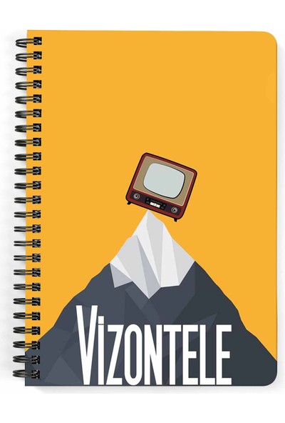 Astak Vizontele Baskılı Ahşap Kapaklı Defter 15X20 cm DFT4073