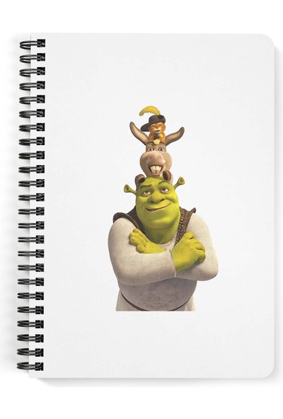 Astak Shrek's Baskılı Ahşap Kapaklı Defter 15X20 cm DFT256