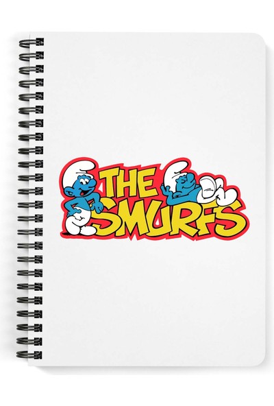 Astak Şirinler Baskılı Ahşap Kapaklı Defter 15X20 cm DFT365