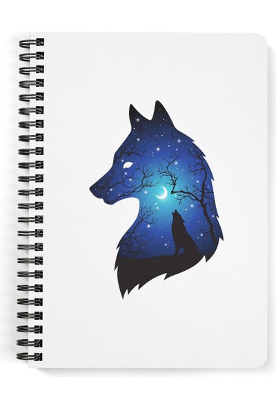 Astak Bozkurt Baskılı Ahşap Kapaklı Defter 15X20 cm DFT338