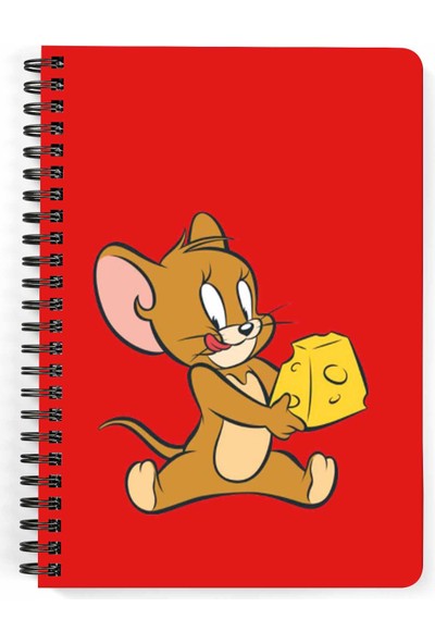 Astak Tom ve Jerry Baskılı Ahşap Kapaklı Defter 15X20 cm DFT4052