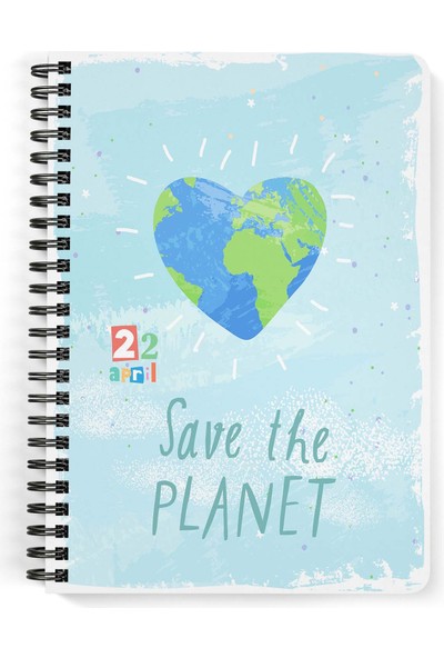 Astak Save The Planet Baskılı Ahşap Kapaklı Defter 15X20 cm DFT565 Astak Save The Planet Baskılı Ahşap Kapaklı Defter 15X20 cm DFT565