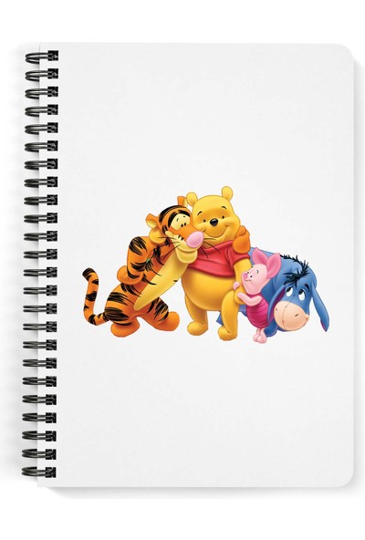 Astak Winnie The Pooh Baskılı Ahşap Kapaklı Defter 15X20 cm DFT427