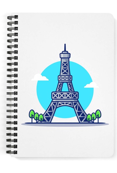 Astak Eyfel Kulesi Baskılı Ahşap Kapaklı Defter 15X20 cm DFT2133 Astak Eyfel Kulesi Baskılı Ahşap Kapaklı Defter 15X20 cm DFT2133