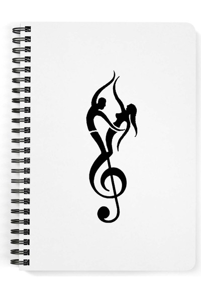 Astak Nota Baskılı Ahşap Kapaklı Defter 15X20 cm DFT6143 Astak Nota Baskılı Ahşap Kapaklı Defter 15X20 cm DFT6143