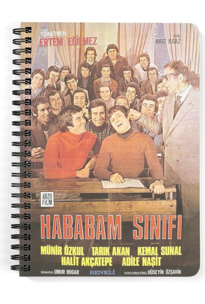 Astak Hababam Sınıfı Baskılı Ahşap Kapaklı Defter 15X20 cm DFT2359 Astak Hababam Sınıfı Baskılı Ahşap Kapaklı Defter 15X20 cm DFT2359