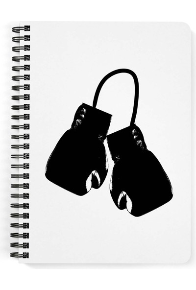 Astak Boks Eldiveni Baskılı Ahşap Kapaklı Defter 15X20 cm DFT6364