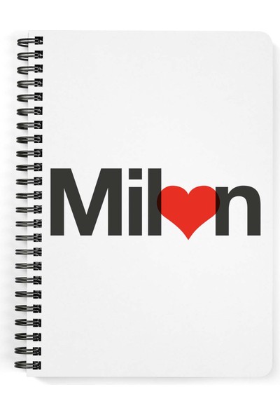 Astak Milan Baskılı Ahşap Kapaklı Defter 15X20 cm DFT1185