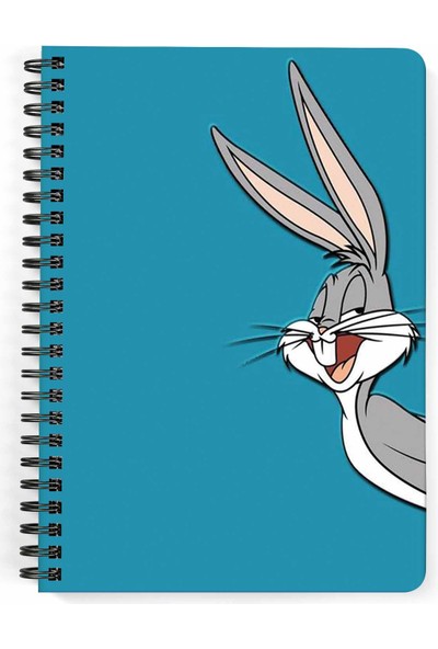 Astak Bugs Bunny Baskılı Ahşap Kapaklı Defter 15X20 cm DFT5094