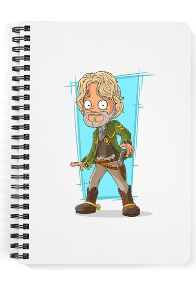 Astak Şerif Baskılı Ahşap Kapaklı Defter 15X20 cm DFT1357