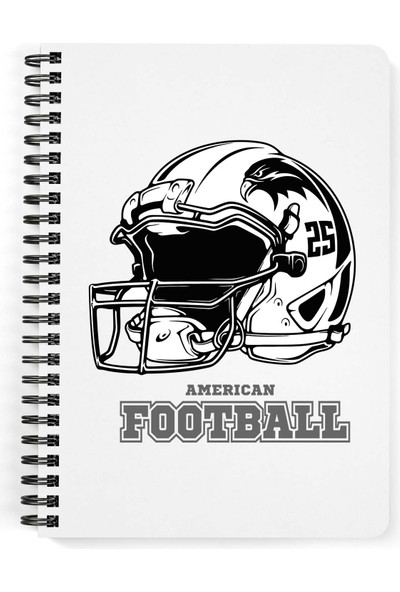 Astak Football Baskılı Ahşap Kapaklı Defter 15X20 cm DFT1155
