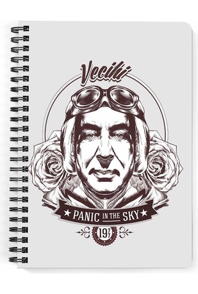 Astak Vecihi Baskılı Ahşap Kapaklı Defter 15X20 cm DFT4033