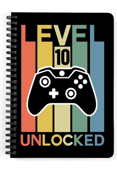 Astak Level 10 Baskılı Ahşap Kapaklı Defter 15X20 cm DFT5369