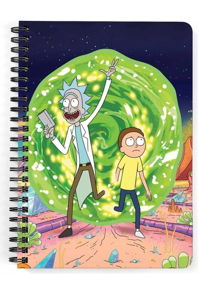 Astak Rick And Morty Baskılı Ahşap Kapaklı Defter 15X20 cm DFT3665 Astak Rick And Morty Baskılı Ahşap Kapaklı Defter 15X20 cm DFT3665