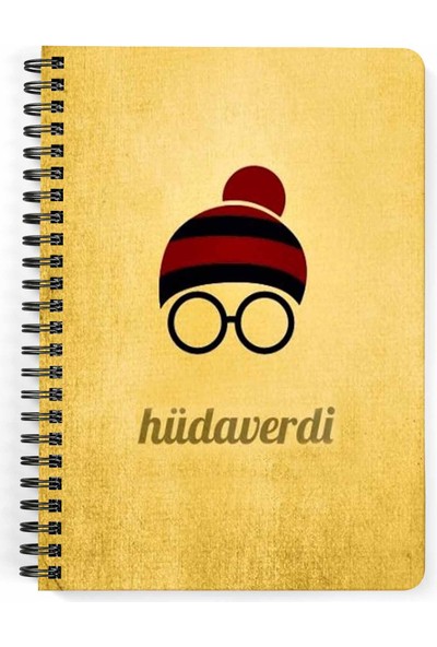 Astak Hüdaverdi Baskılı Ahşap Kapaklı Defter 15X20 cm DFT4014